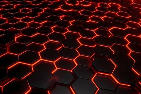 Premium Ai Image Many 2d Drawn Concentric Hexagonal Shapes Of Various