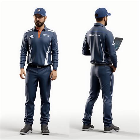 Premium Photo 3d Of Delivery Driver Uniform With Company Logo