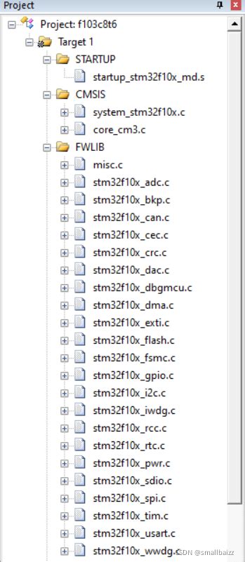 Stm32f103c8t6新建工程模板（固件库版）stm32f103c8 创建工程 Csdn博客