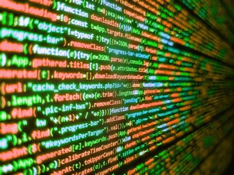 Web Site Codes On Computer Monitor It Coding On Monitor Screen Code On Dark Background Stock