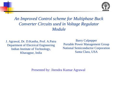 Pdf An Improved Control Scheme For Multiphase Buck Converter Circuits Used In Voltage