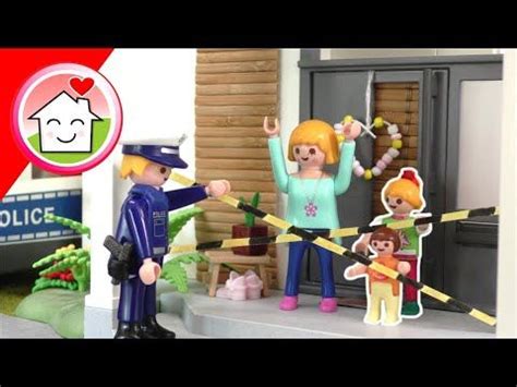 Playmobil Familie Hauser Einbruch Bei Familie Hauser Geschichte Mit Anna Und Lena YouTube