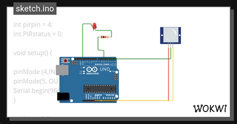 Sensor Gerak Wokwi Esp32 Stm32 Arduino Simulator