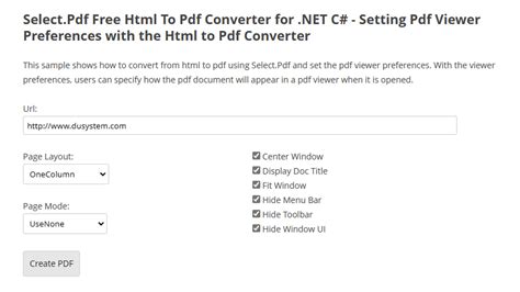 Csharp Selectpdf Free Html To Pdf Converter For Net ®geovin Du