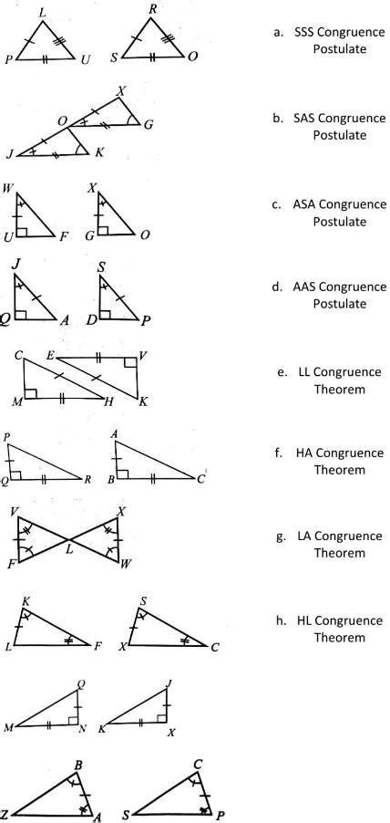 Solved Need Help Pleaseeee Sss Congruence Postulate Sas Congruence Postulate Asa Congruence