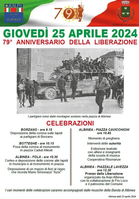 79 Anniversario Della Liberazione Ad Albinea ANPI