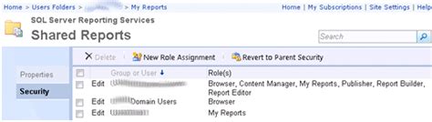 It Help And Advice Ssrs Creating A Shared Reports Folder In
