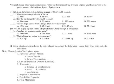 Solved Problem Solving Show Your Computations Follow The