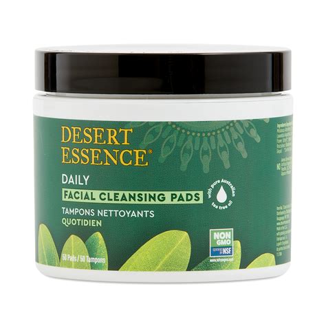 Tea Tree Oil Facial Cleansing Pads By Desert Essence Thrive Market