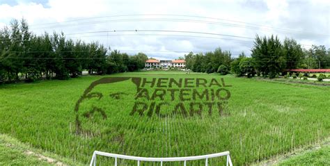 Rice Paddy Art Featuring Ilocano Hero Gen Ricarte Unveiled In Batac