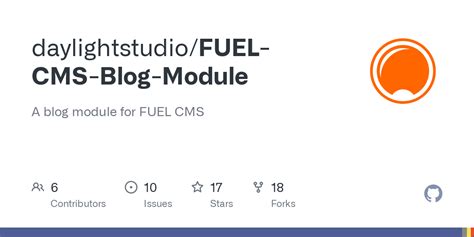 Github Daylightstudio Fuel Cms Blog Module A Blog Module For Fuel Cms