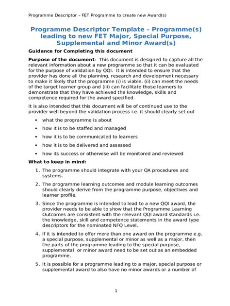 Non Cas Compound Programme Descriptor Template Doc Template Pdffiller