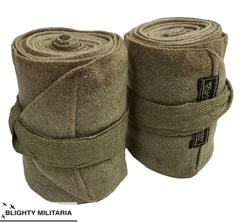 Original Ww2 British Army Officers Long Puttees By Fox In Socks