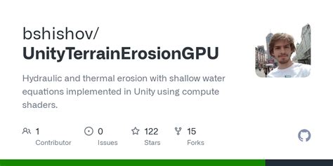 Github Bshishov Unityterrainerosiongpu Hydraulic And Thermal Erosion