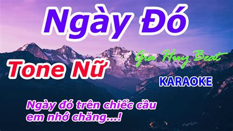 Ng Y Karaoke Tone N Nh C S Ng Gia Huy Beat Youtube