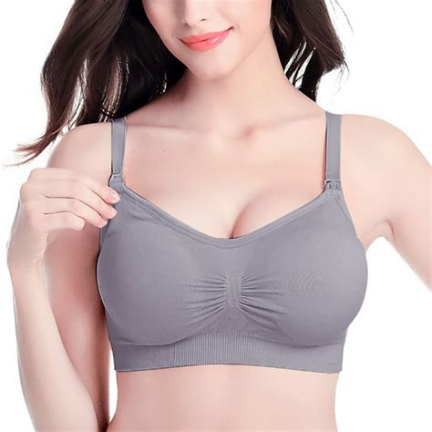 Koerim Women Sleeping Nursing Bra Wirefree Padded Seamless
