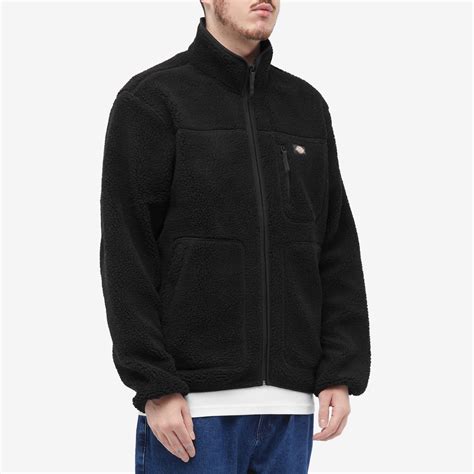 Dickies Mount Hope Sherpa Fleece Jacket Black End Us