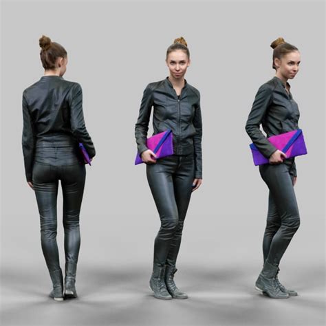 Girl Black Obj