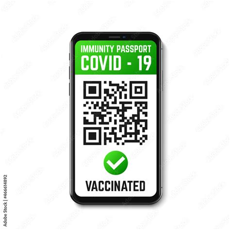 Digital Immunity Passport With Qr Code On Smartphone Screen Risk Free