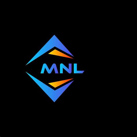 Mnl Abstract Technology Logo Design On Black Background Mnl Creative