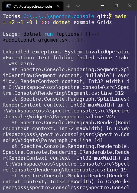 Grids Table Exception Gets Thrown When Console Width Is Very Small Issue Spectreconsole