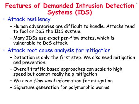 Ppt Towards Anomalyintrusion Detection And Mitigation On High Speed Networks Powerpoint