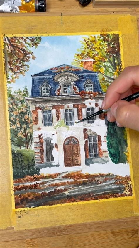 Dóra Koreny Eredeti akvarell festmények és nyomatok on Instagram Franciaország Szeptember
