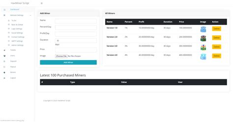 Haxminer Cloud Mining Php Script For 25 Codeclerks