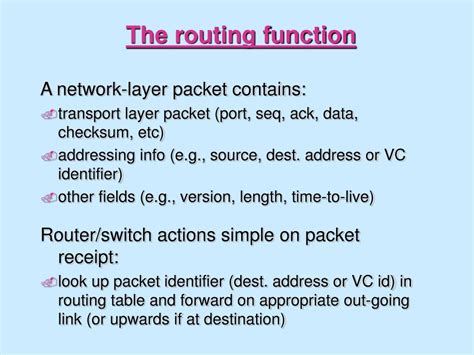 PPT The Network Layer PowerPoint Presentation Free Download ID