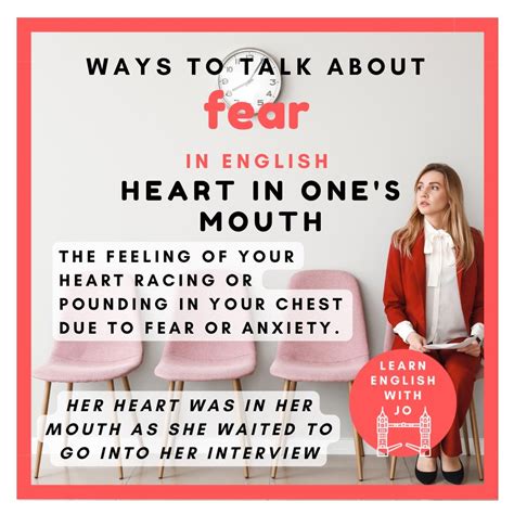 Ways To Talk About Fear In English — Learn English With Jo