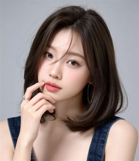 통가발 중단발 C컬 네추럴 웨이브 분위기 여신 프리미엄 가발 빗 헤어망 가발걸이 세트 에이블리