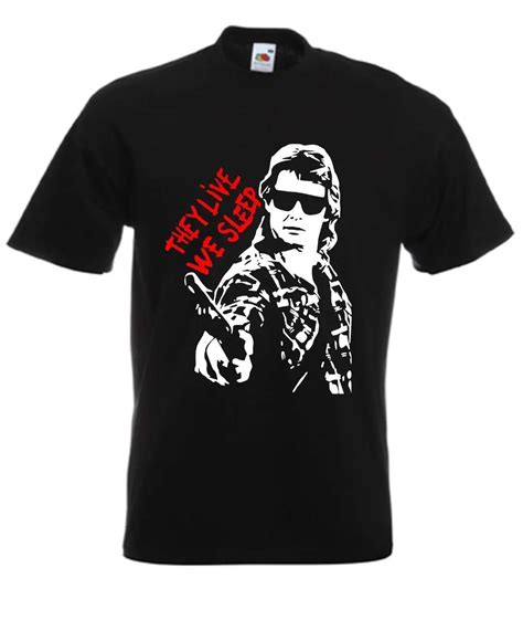 They Live Roddy Piper Retro John Carpenter Movie T Shirt Rude Top Tee