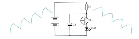 One Transistor Relaxation Oscillator Circuit Electronics Notes