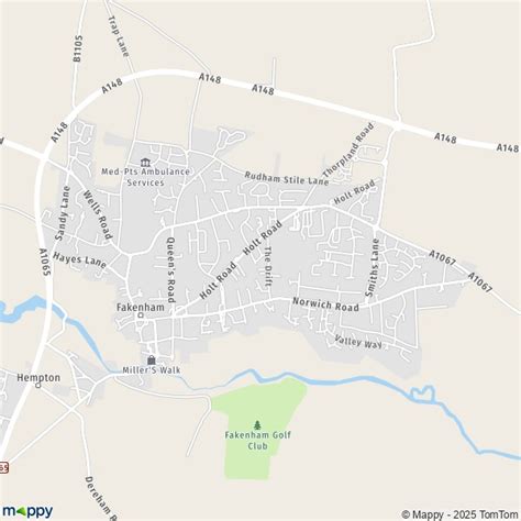 Map Fakenham Map Of Fakenham Nr21 9 And Practical Information