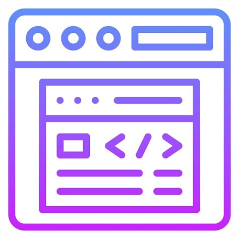 premium vector browser pop up vector icon illustration of coding and development iconset