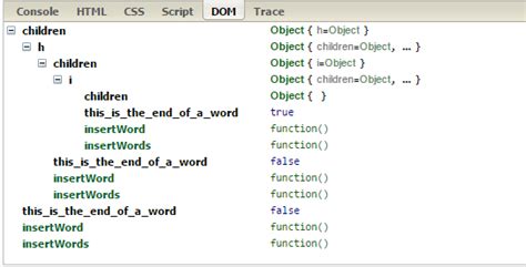 Recursion Javascript Find Exactly 10 Words In A Prefix Tree That