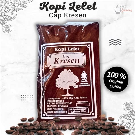 Jual KOPI LELET KRESEN 250 Gr Kopi Lelet Pas Coffee Kopi Lelet