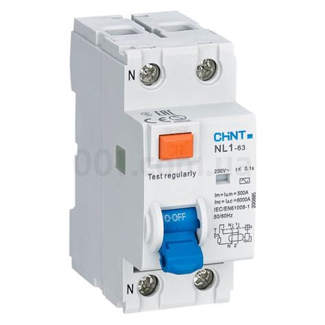 УЗО NL1-63 2P 40A 30mA тип АС 6kA DB CHINT (200213) купить в Киеве в ...