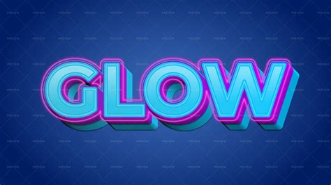Glow Text Effect Graphics Motion Array