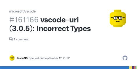Vscode Uri 305 Incorrect Types · Issue 161166 · Microsoftvscode