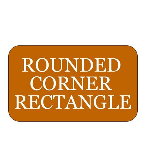 Rcr 01 Rounded Corner Rectangle 40mm X 20mm Lamming