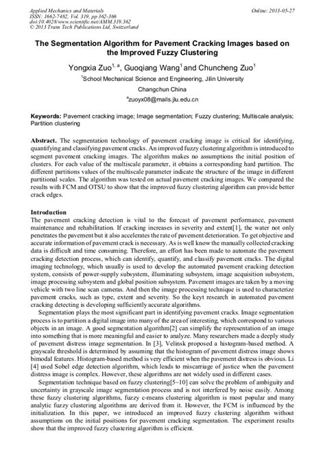 The Segmentation Algorithm For Pavement Cracking Images Based On The