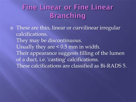 Ppt Breast Calcifications Differential Diagnosis And Birads Powerpoint Presentation Id 3713492