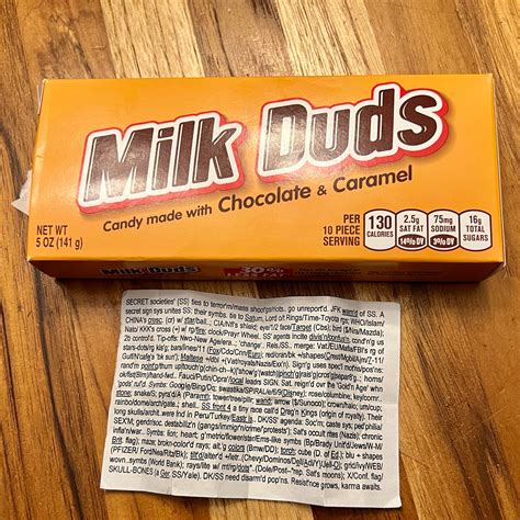 This Was Found Inside My Moms Unopened Milk Duds Weird