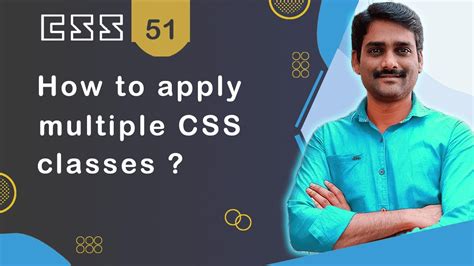 How To Apply Multiple Css Classes Css Tutorial 51 🚀 Youtube