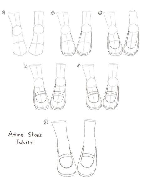 Anime Shoes Drawing