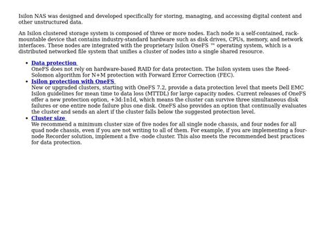 Isilon Clustered Storage System Functional Verification Guide Dell Emc Storage With