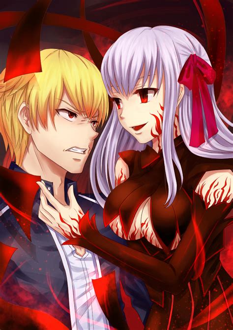 Gilgamesh Matou Sakura And Dark Sakura Fate And 1 More Drawn By