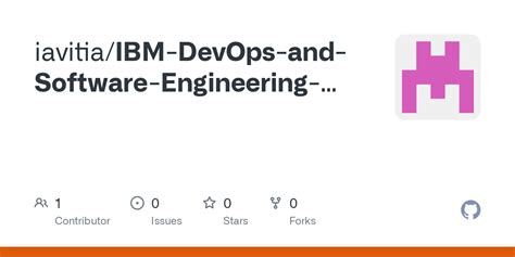 GitHub Iavitia IBM DevOps And Software Engineering Certificate
