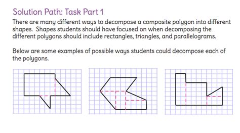 Teaching Notes For Solve For The Area Of A Composite Figure By